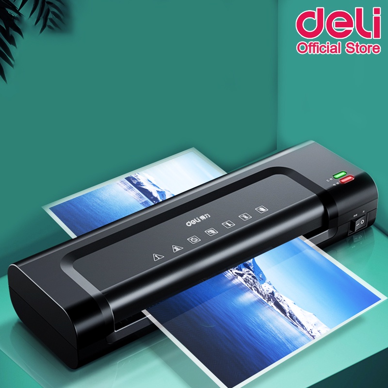 Deli 14375 Laminating Mini A4 เครื่องเคลือบบัตรและเอกสาร ขนาด A4 ของแท้ รับประกัน 1 ปี เครื่อง ...