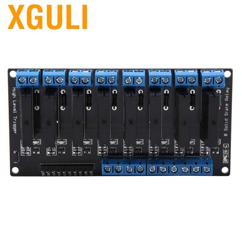 Xguli 5 V 8 Channel Solid State Relay Module with Fuse High Level Trigger 2A - xguli.th - ThaiPick
