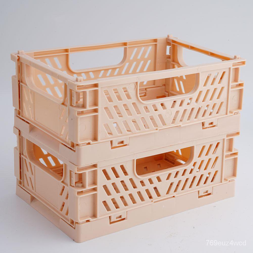 styleNew Arrival Collapsible Crate Plastic Folding Storage M5V0 Desktop ...