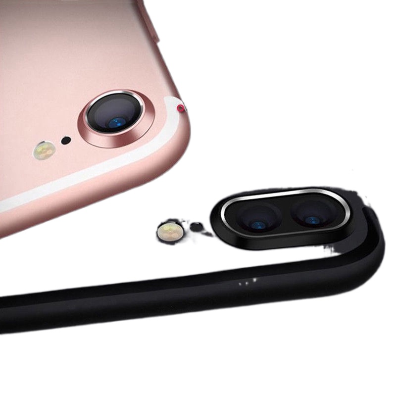 2021 HOTเคสเลนส์กล้อง ปกป้องกล้องหลัง แบบโลหะ หลากหลายสี สำหรับ iPhone X 7 8 6 6S Plus ...