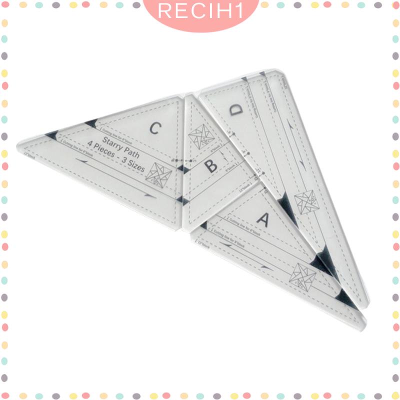 Triangle Quilting Ruler Sewing Patchwork Clear Template for Tailor ...