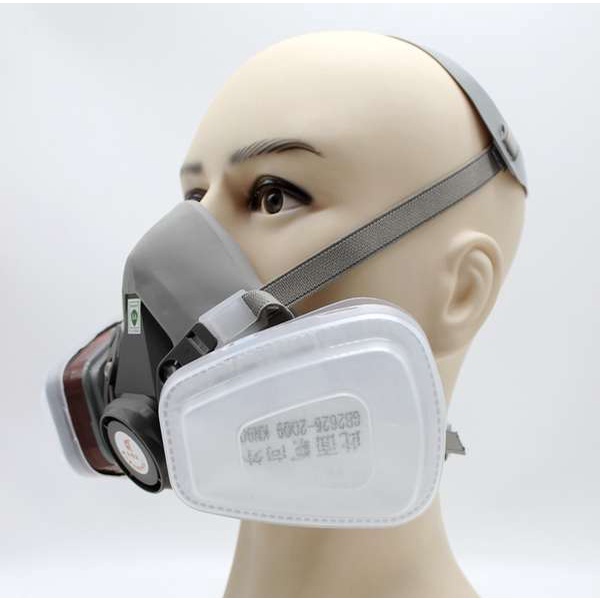 หน้ากากป้องกันไวรัส Double -tank anti -virus mask mask paint mask ...