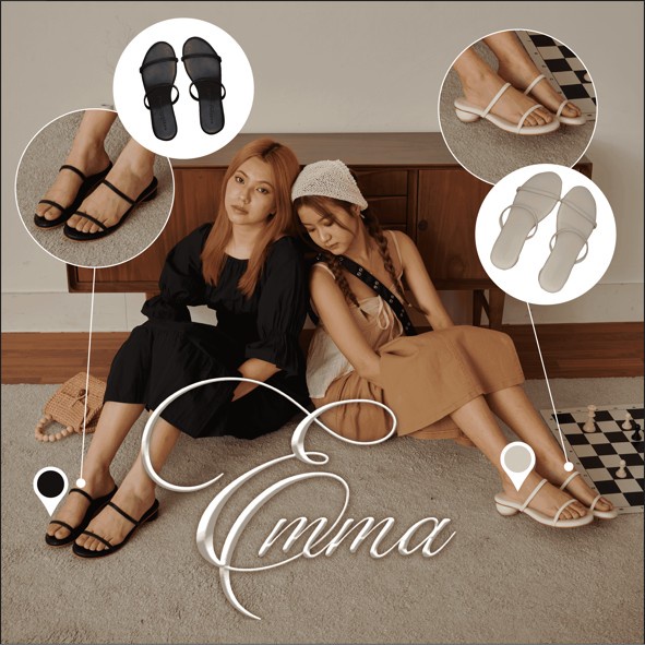 (ลด 40 Code MARSH922 ) EMMA ส้นสูงกลม 1 นิ้ว - marshmellow.shoes. - ThaiPick