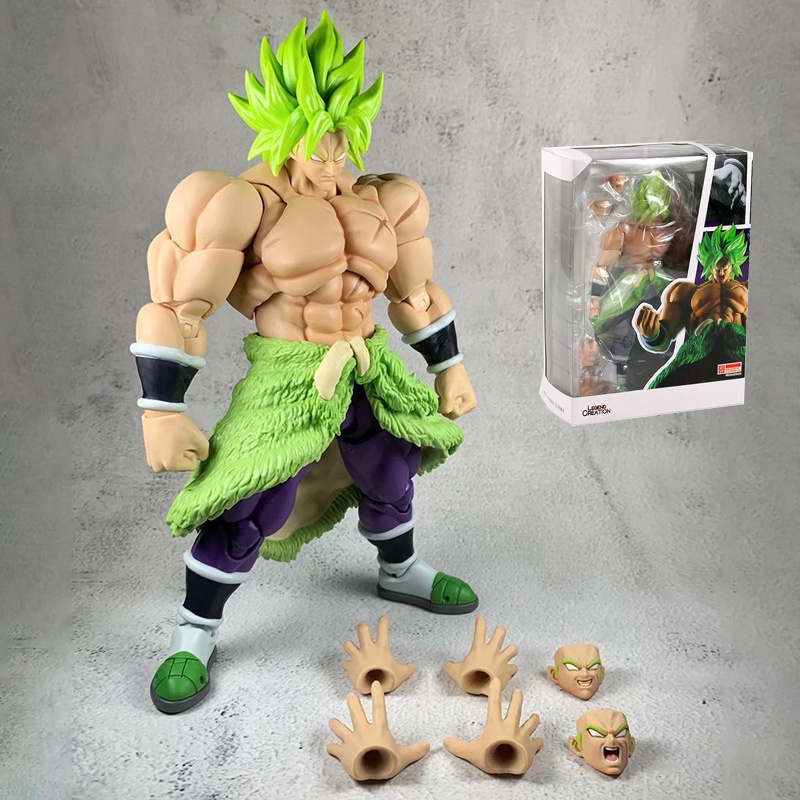 000 คนดูSHF Dragon Ball Super Broly Action Figure Saiya Collection Doll ...
