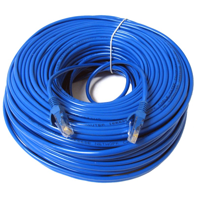 Rj45 Ethernet Cat 5 Lan Patch Lead - 30 M สีฟ้า 1ชิ้น - paudnef.th ...