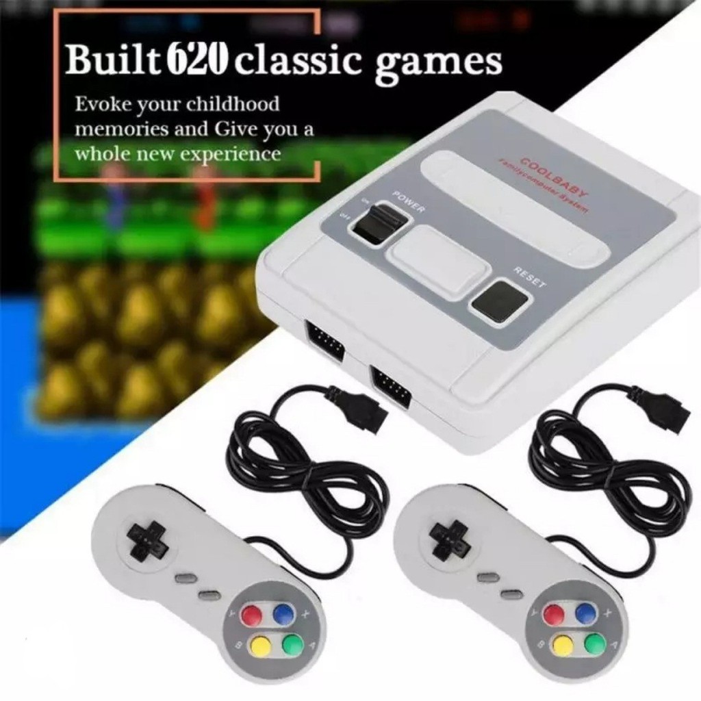 620 Games In 1 Mini Classic Game Console For SFC Retro TV Gamepads For ...