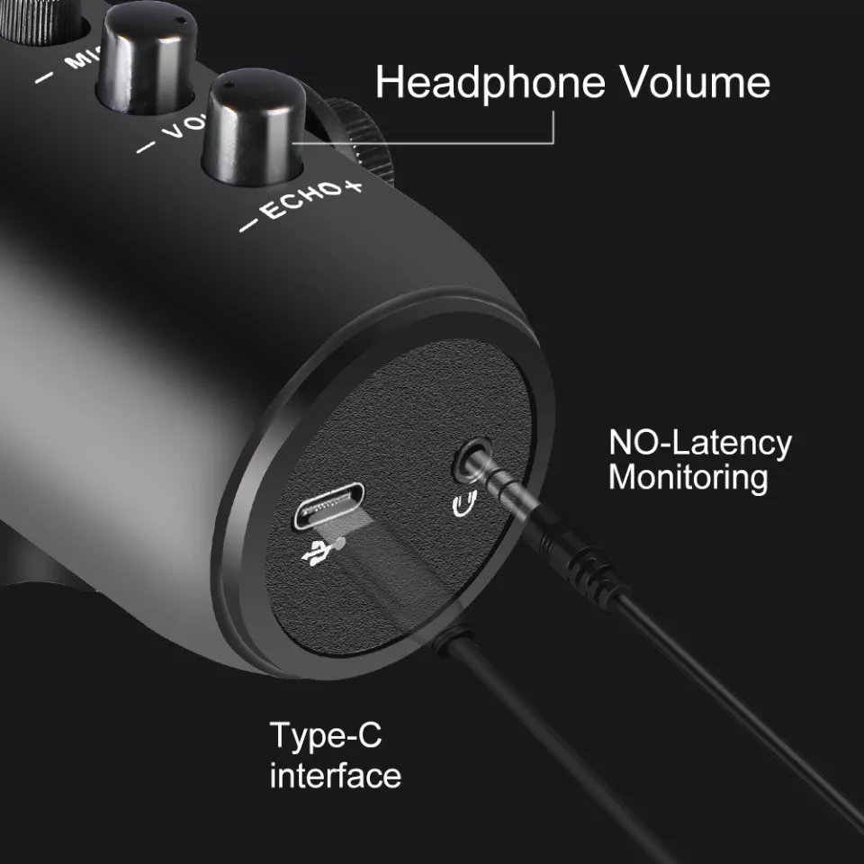 ⚡ไมค์อัดเสียง MU-900 ⚡MU900 USB Condenser Microphone Gaming Streaming ...