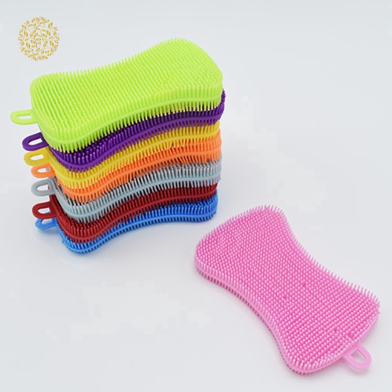 Silicone kitchen sponge 4 units antibacterial for sink multipurpose ...