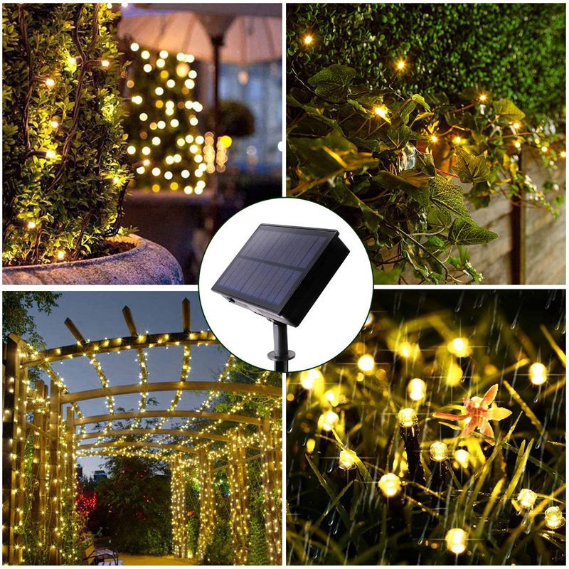 Outdoor Waterproof 100/200/300/500 LED Solar String Lights Solar Fairy ...