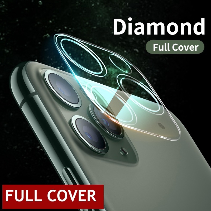 3D Camera Lens Full Cover Protective Clear Tempered Glass For iPhone 11 ...