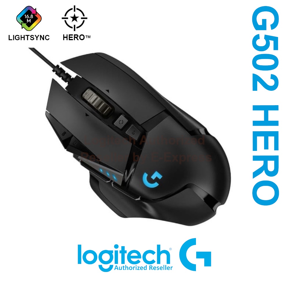 Logitech G502 Hero High Performance Gaming Mouse เม้าส์สำหรับเล่นเกมส์ ของแท้ ประกันศูนย์ 2ปี ...