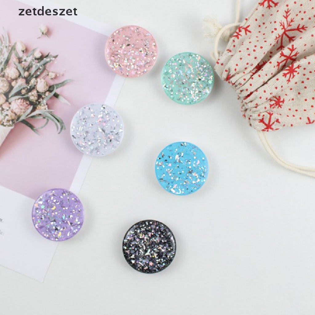 (zetdeszet) Universal epoxy Round Shape Phone Holder Expanding Finger ...