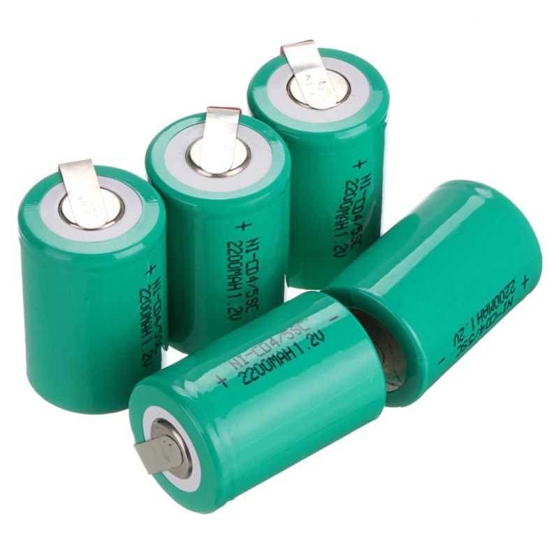 GTF 4PCS 2200mAh 45 SC Ni CD Battery 1.2V Sub C batteries with tab for ...