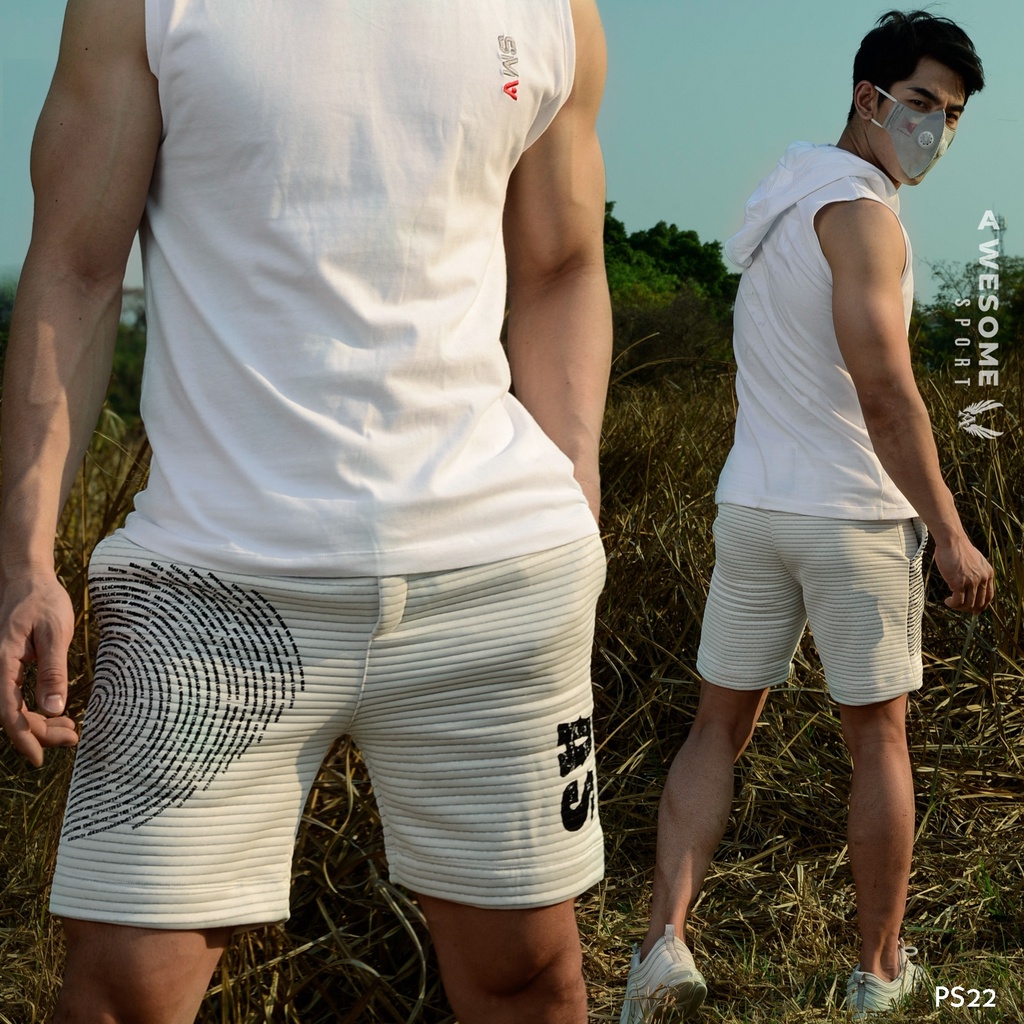 PS22 AWESOME กางเกงขาสั้นสปอร์ต ลำลอง - awesomesport - ThaiPick