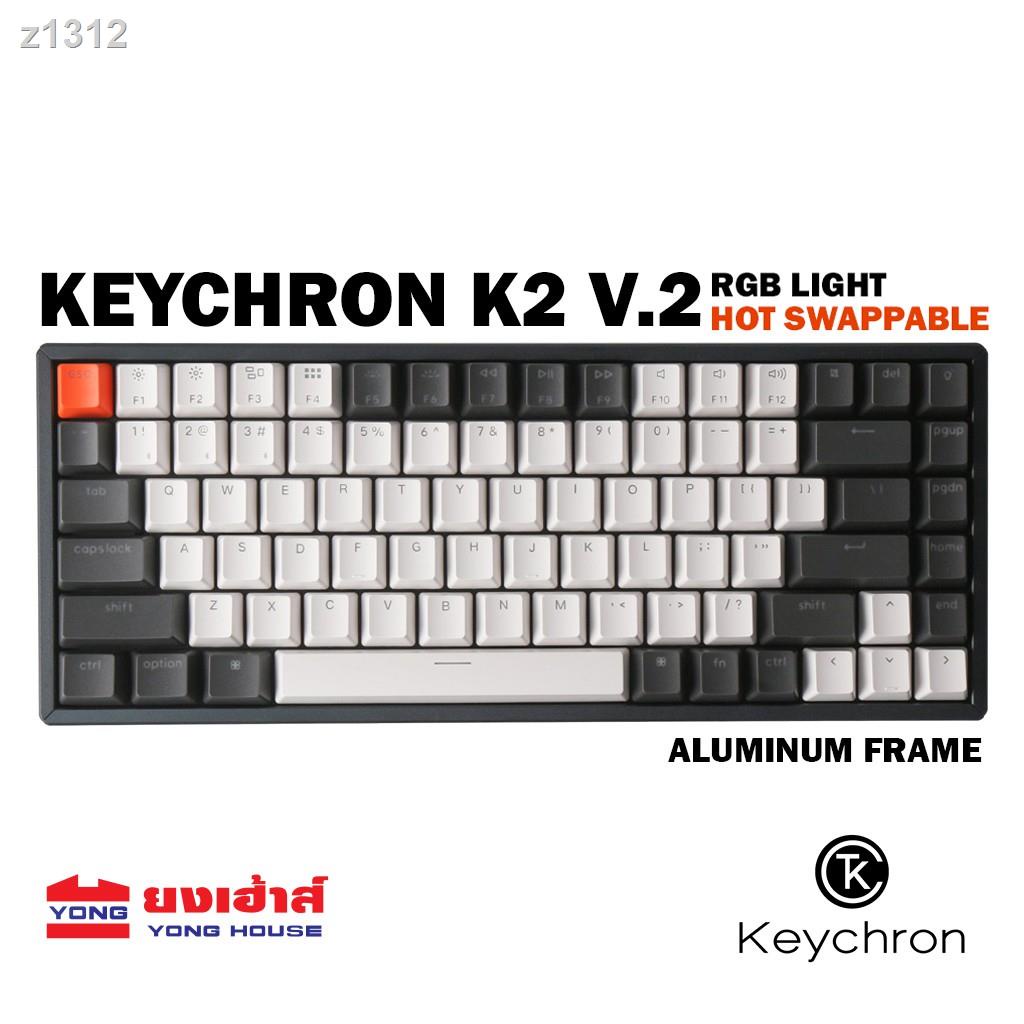 ☇Keychron K2 V.2 Hotswap (Key ENG) Mechanical Keyboard RGB คีย์บอร์ดไร้ ...