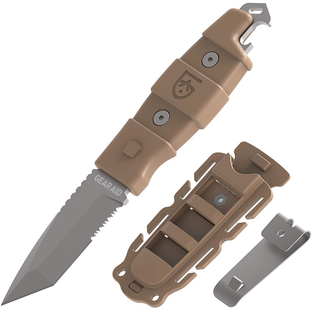 มีดเดินป่าอเนกประสงค์ Gear Aid รุ่น Kotu Tanto Survival Knife วัสดุสเตน ...