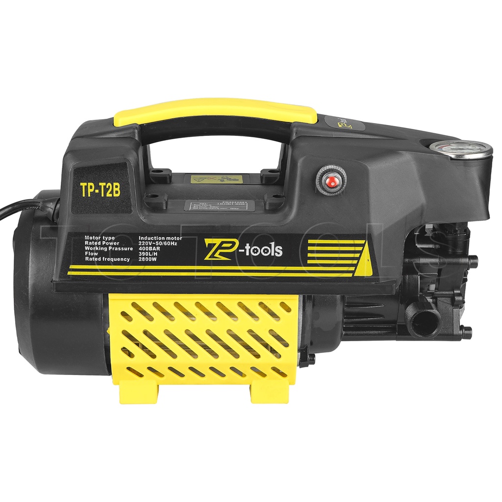 TP TOOLS เครื่องฉีดน้ำแรงดันสูง 400 บาร์ 2800 วัตต์ เครื่องฉีดน้ําแรงดัน มอเตอร์เหนี่ยวนำดูดน้ำ ...
