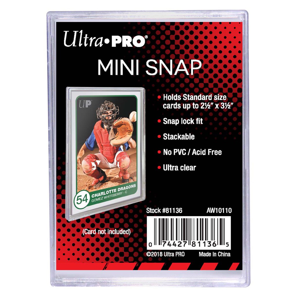กรอบพลาสติกใส่การ์ด Ultra Pro Mini Snap/ Recessed Snap - kayco - ThaiPick