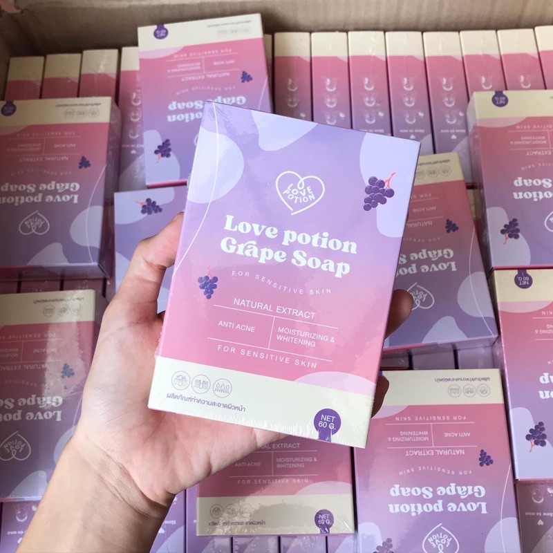 Grape soap สบู่เกรปโซป สบู่องุ่น ลดสิวหน้าใส - bugkoskincare - ThaiPick