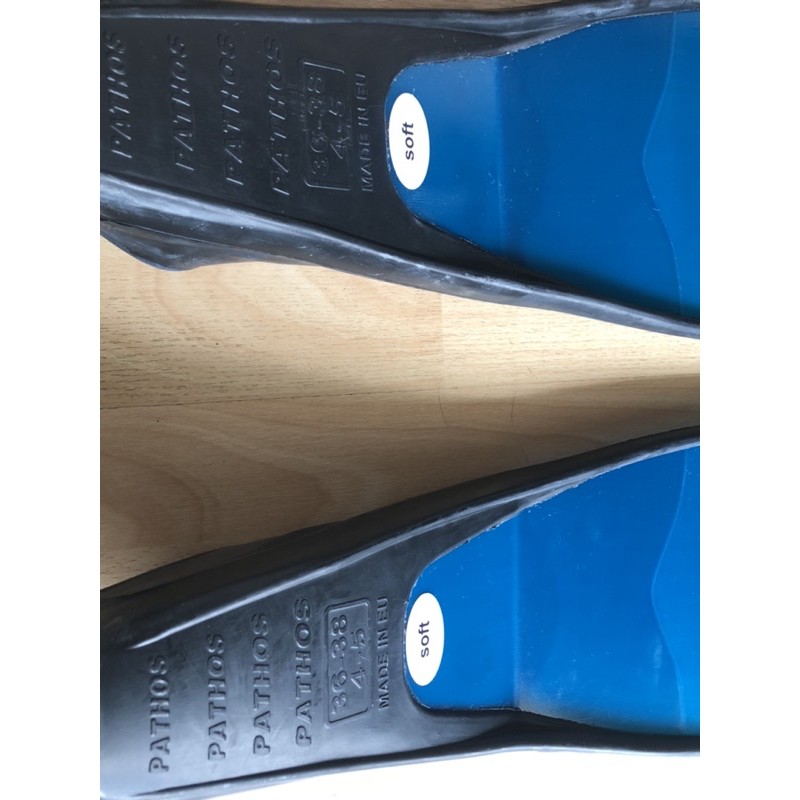 NEW MOLCHANOVS FIBREGLASS BIFINS (F1) WITH PATHOS FOOT POCKETS SIZE 36 ...