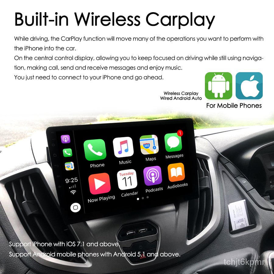 For Ford Transit Custom MK8 2018 2020 Car Stereo Android 12 Video ...