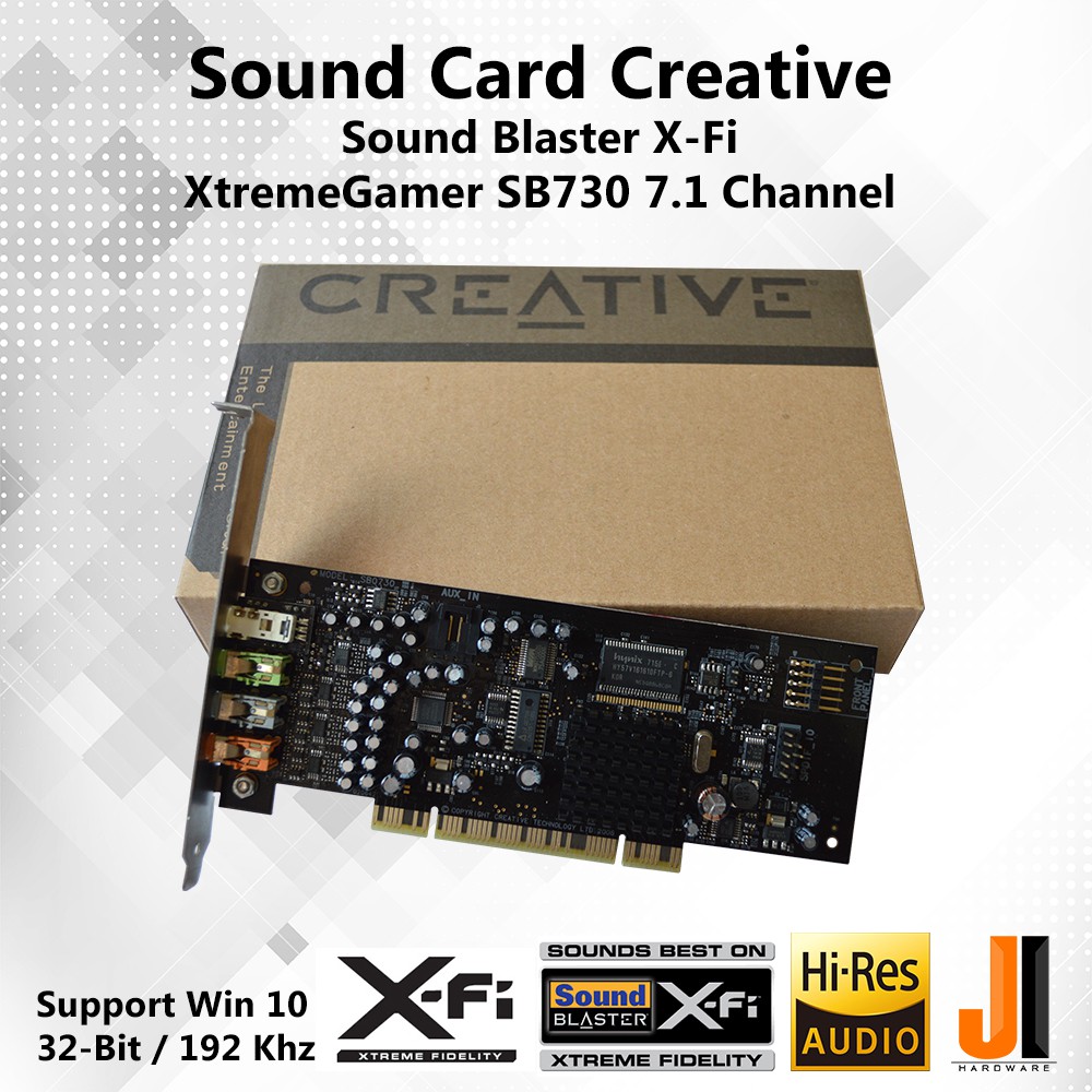 Sound Card Creative Sound Blaster X-Fi XtremeGamer SB0730 7.1 Channel ...