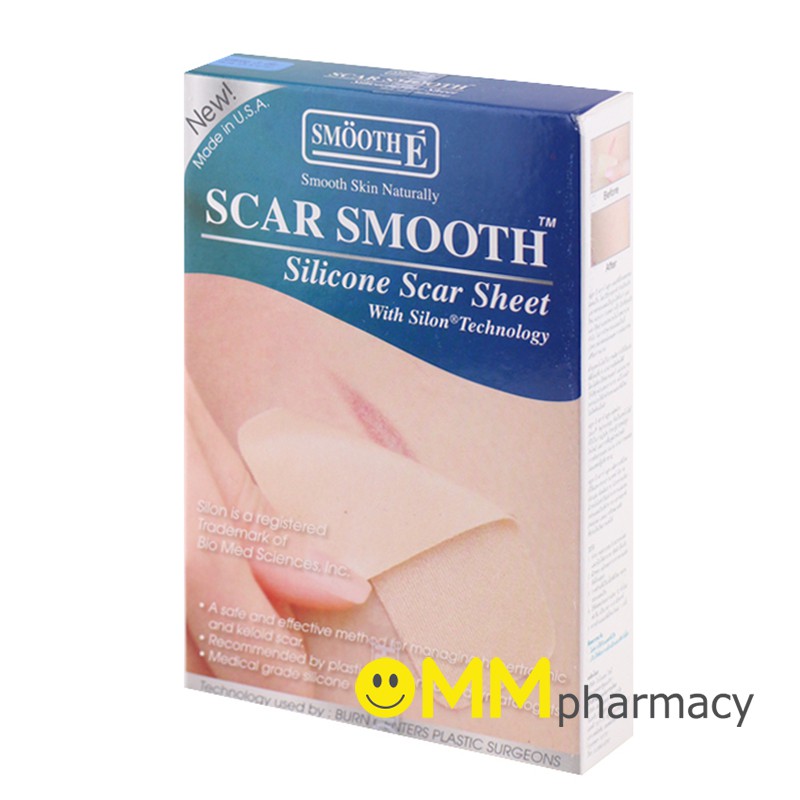 Smooth E Scar Smooth Silicone Scar Sheet 1 กล่อง มี 3 ชิ้น (ซิลิโคน ...