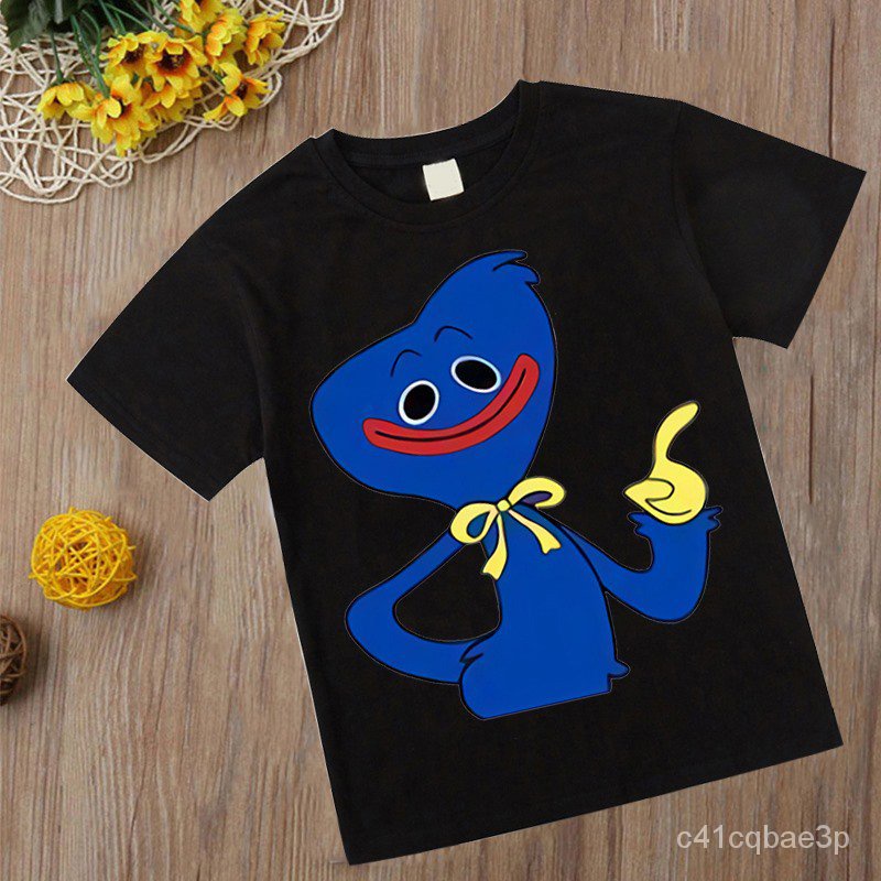 เสื้อยืดเด็กผู้ชาย Huggy Wuggy Cotton Clothing T Shirts Summer Boys ...