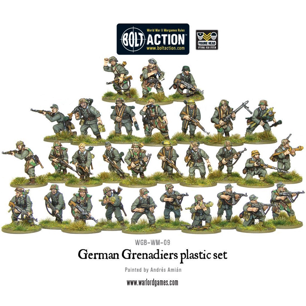 BOLT ACTION Germany - 30 German Heer Grenadiers - WW2 late war infantry ...