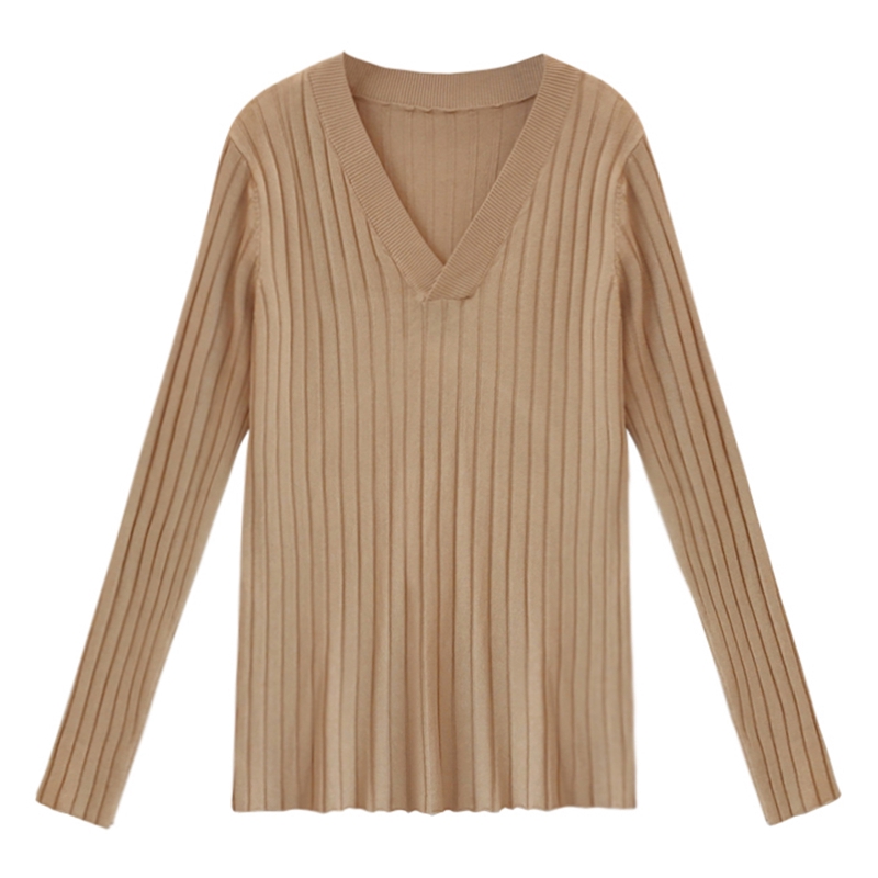 เสื้อแขนยาว ผ้าถัก ทรงหลวม พลัสไซซ์ แฟชั่นฤดูใบไม้ร่วง สําหรับผู้หญิง 2019 ไซซ์ M - 4xl 200 ...