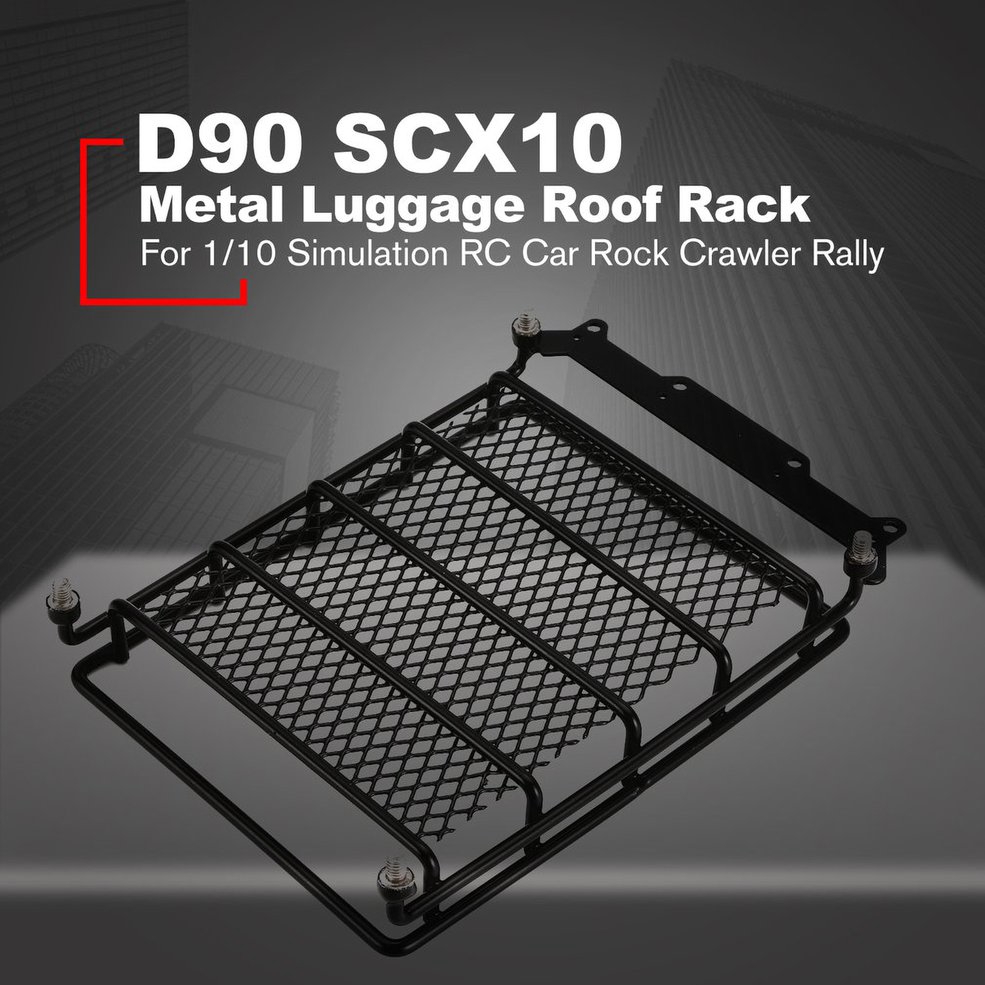 【MMY】Metal Luggage Roof Rack for 1/10 RC Car Rock Crawler Rally Parts ...