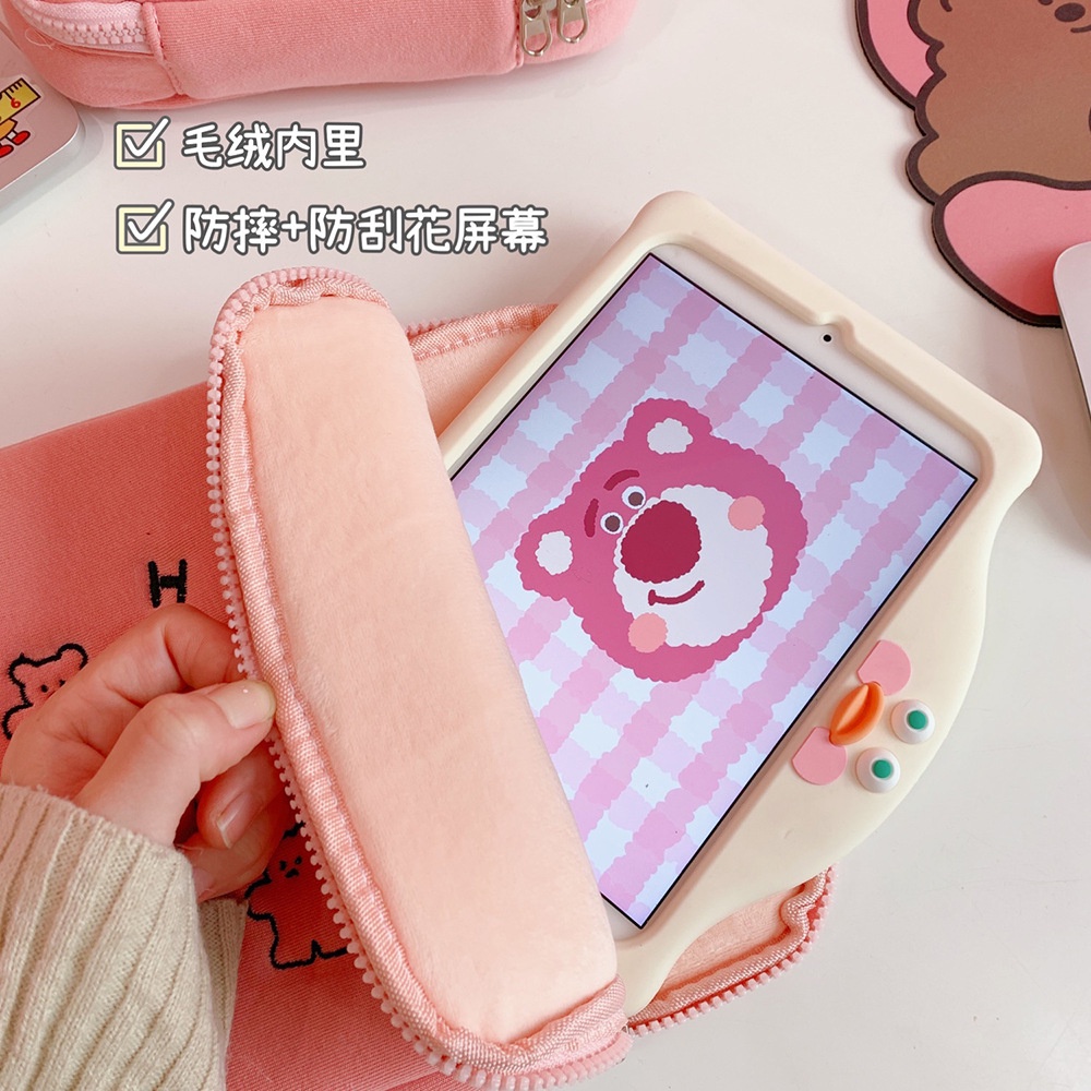 กระเป๋าใส่แท็บเล็ต ipad ชมพู ของใช้ในชีวิตประจำวัน สไตล์ญี่ปุ่น เกาหลี ...
