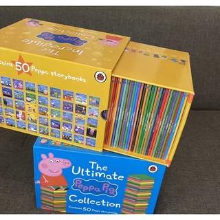 ‼️พร้อมส่งในไทย‼️ Peppa pig box set 50 เล่ม | Shopee Thailand