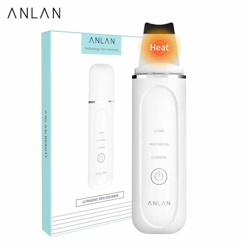 ANLAN Heat Skin Scrubber Facial Ultrasonic Skin Peeling Machine Face ...
