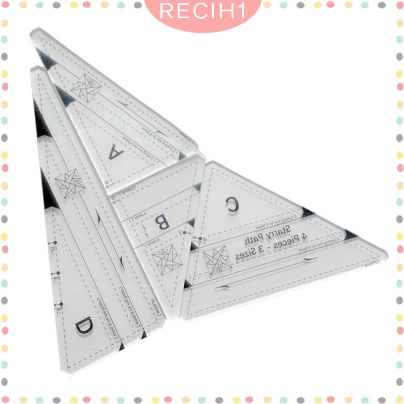 Triangle Quilting Ruler Sewing Patchwork Clear Template for Tailor ...