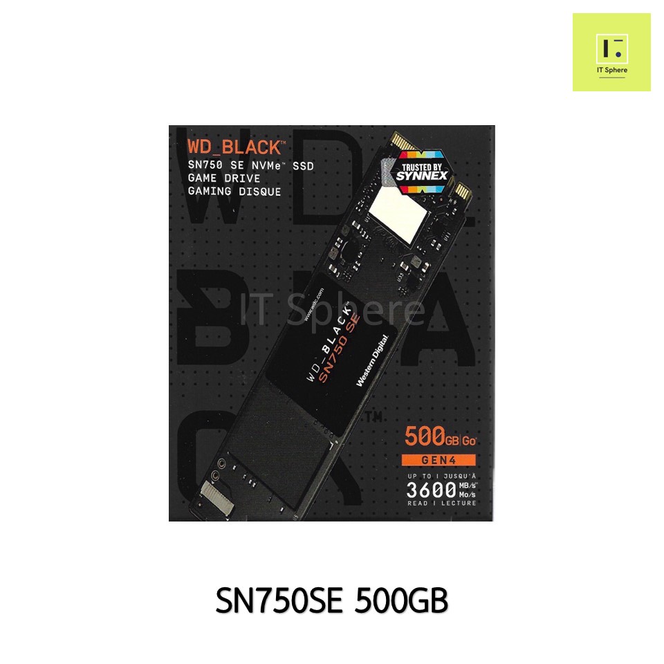 SSD M.2 WD BLACK SN750 SE 500GB NVMe (GEN4) ของใหม่ มือ 1 - itsphere ...