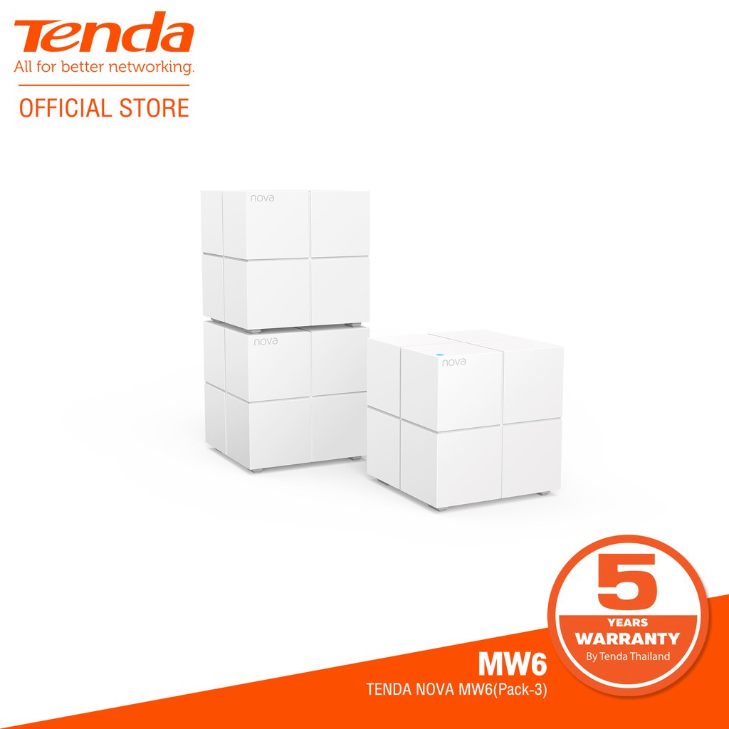 Tenda Nova MW6(Pack-3)Mesh AC1200 Whole home Mesh WiFi System (ประกัน ...