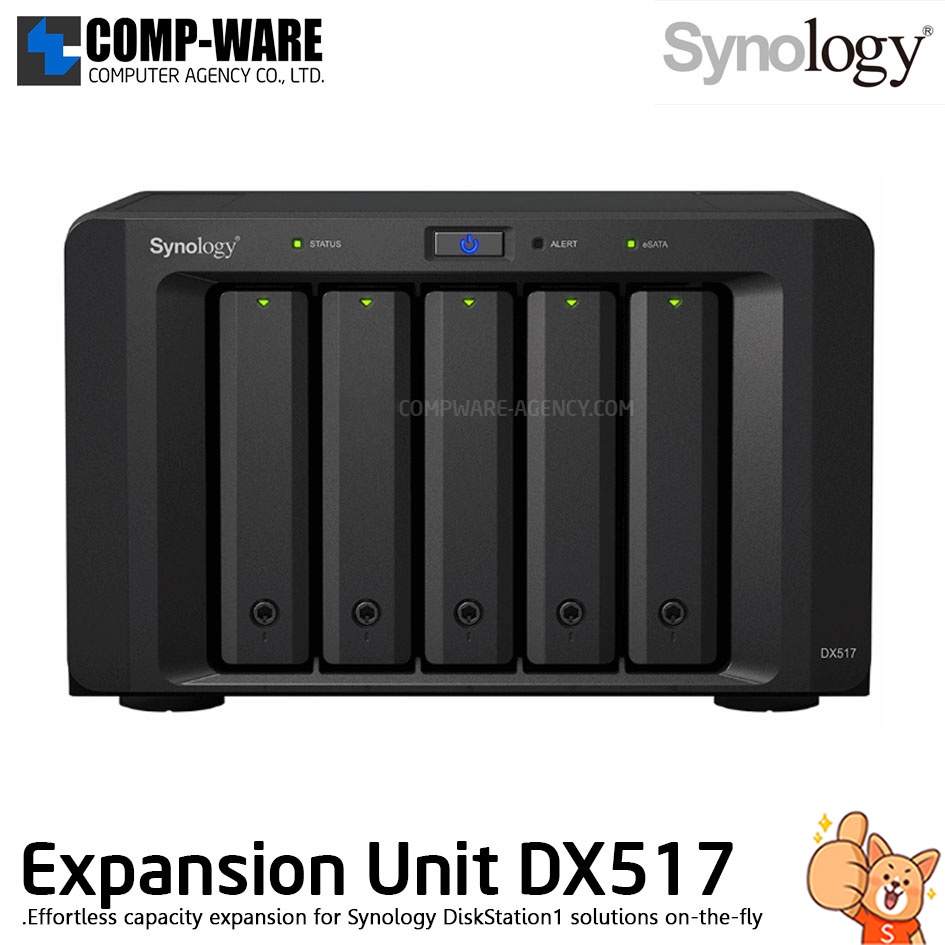 Synology Expansion Unit (5-Bay) DX517 , No HDD for DS1819+ DS1817 ...