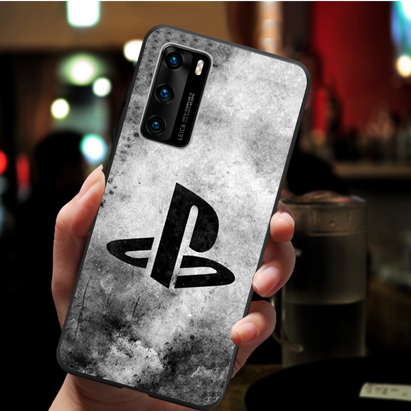 เคสโทรศัพท์มือถือ TPU แบบนิ่ม ลาย Playstation สีดํา สําหรับ Huawei P40 ...