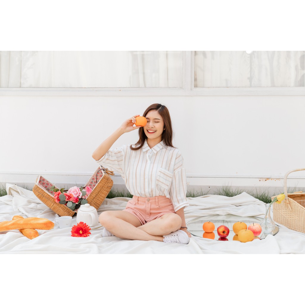 Basic shirt in Choco - sendai.bysupa - ThaiPick