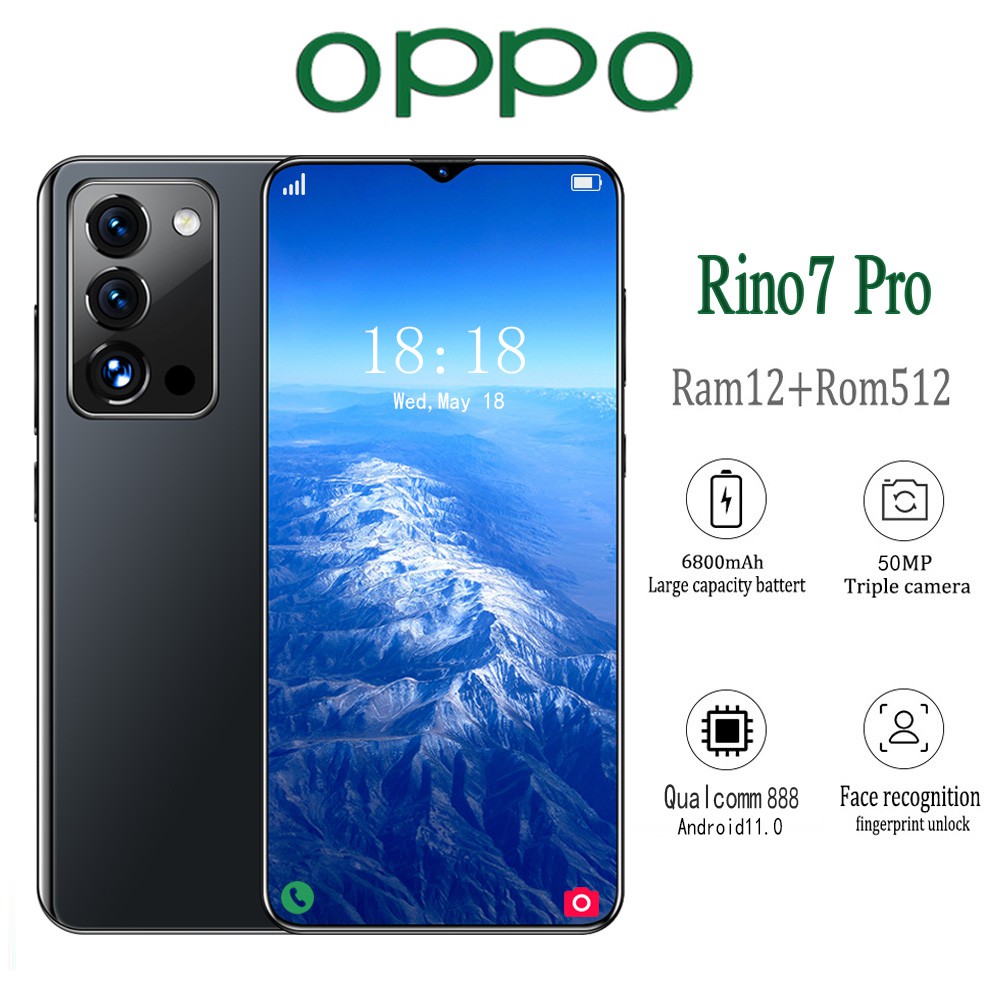 โทรศัพท OPPO Rino7 Pro สมาร์ทโฟน 7.0 นิ้วมือถือจอใหญ่ 12+512G โทรศัพท์ ...