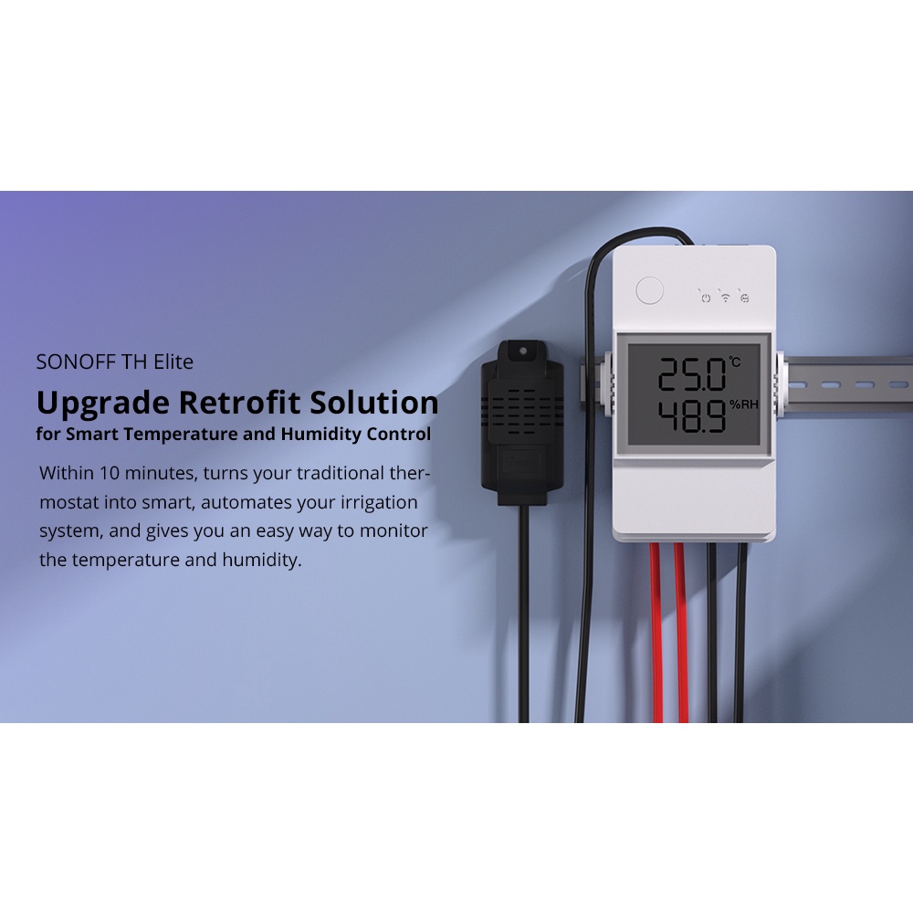 Sonoff TH Elite Smart Temperature and Humidity Monitoring Switch ...