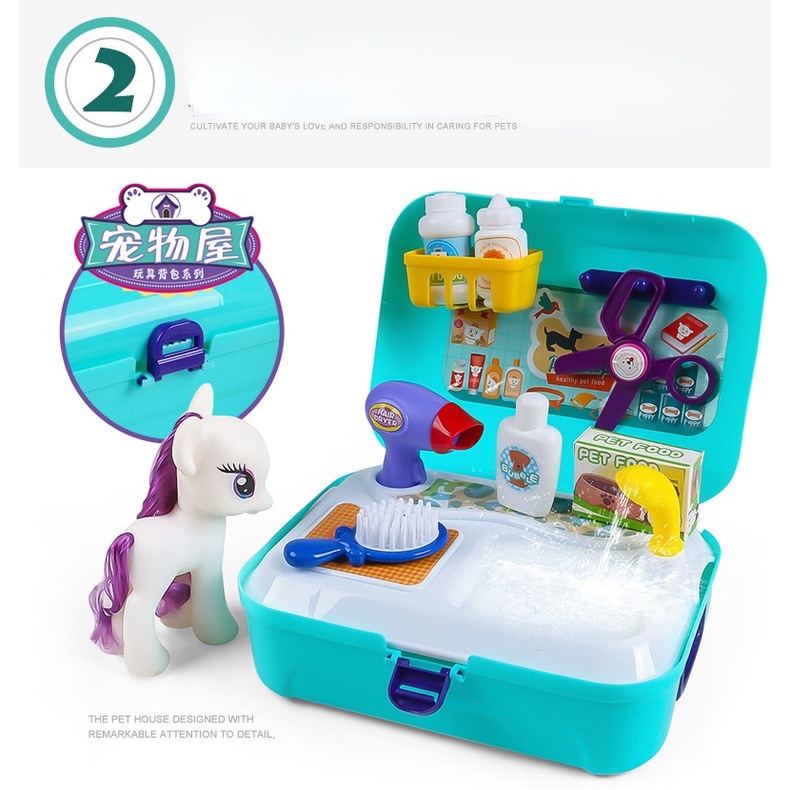 New Pet Simulation Storage Box Puzzle Childrens Suitcase Play House Toy ...