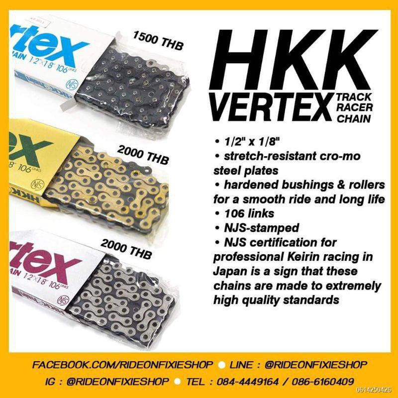 【2021 ล่าสุดบริการลูกค้าออนไลน์ 24 ชั่วโมง】 โซ่จักรยาน HKK VERTEX TRACK ...