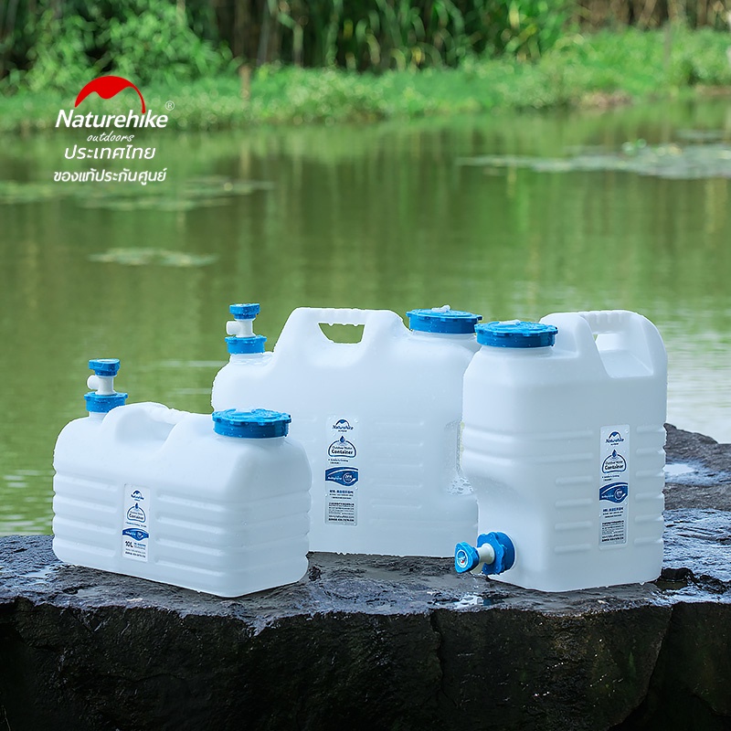 Naturehike Thailand Square Water Container ถังน้ำ(สีขาวขุ่น) 10L 12L ...