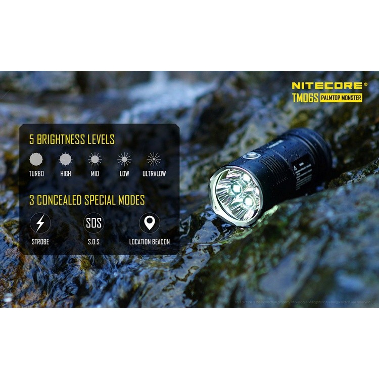 ไฟฉาย Nitecore Tm 06 S แบตเตอรี่ + ที่ชาร์จ I4 4000 Lms - manbuy.th ...