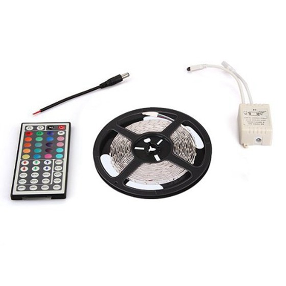 5M 5050 SMD 150 LED Strip ribbon bar RGB 44 remote control button ...