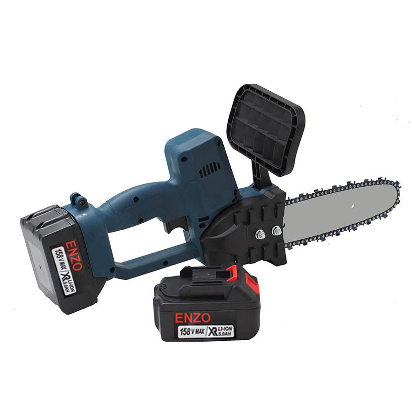 เลื่อยโซ่ไร้สาย เลื่อยโซ่แบตเตอรี่ เลื่อยโซ่ไฟฟ้า ENZO 158V แถมแบต 2 ก้อน รับฟรีตลับเมตร1 อัน ...