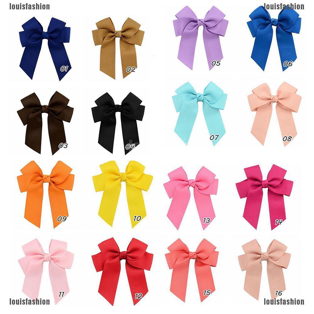 LFTH 20pcs Grosgrain Ribbons Cheer Hair Clip Baby Girls Boutique adore ...