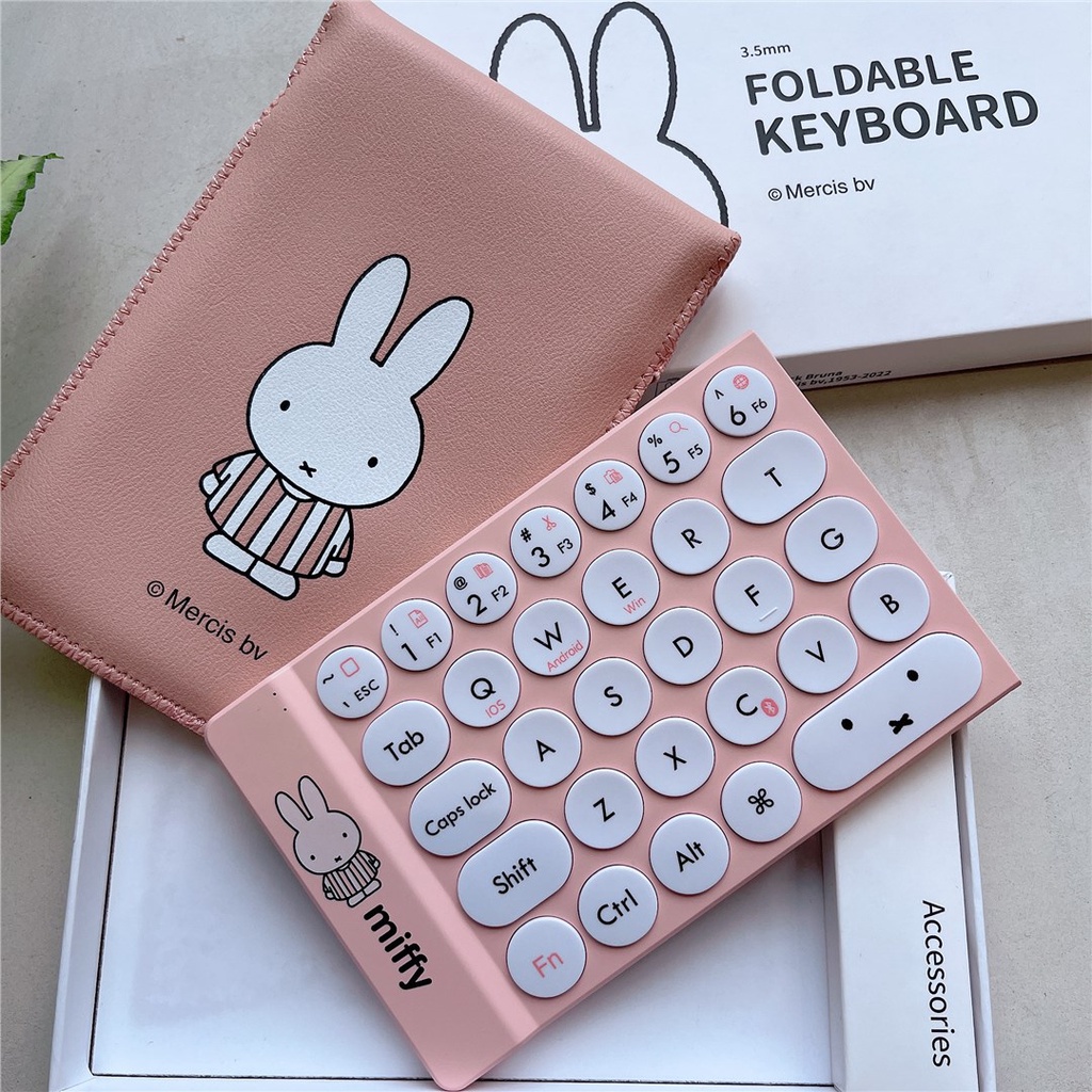 แป้นพิมพ์คอมพิวเตอร์ Miffy Mini Folding Keyboard For Ipad Iphone 2022 ...